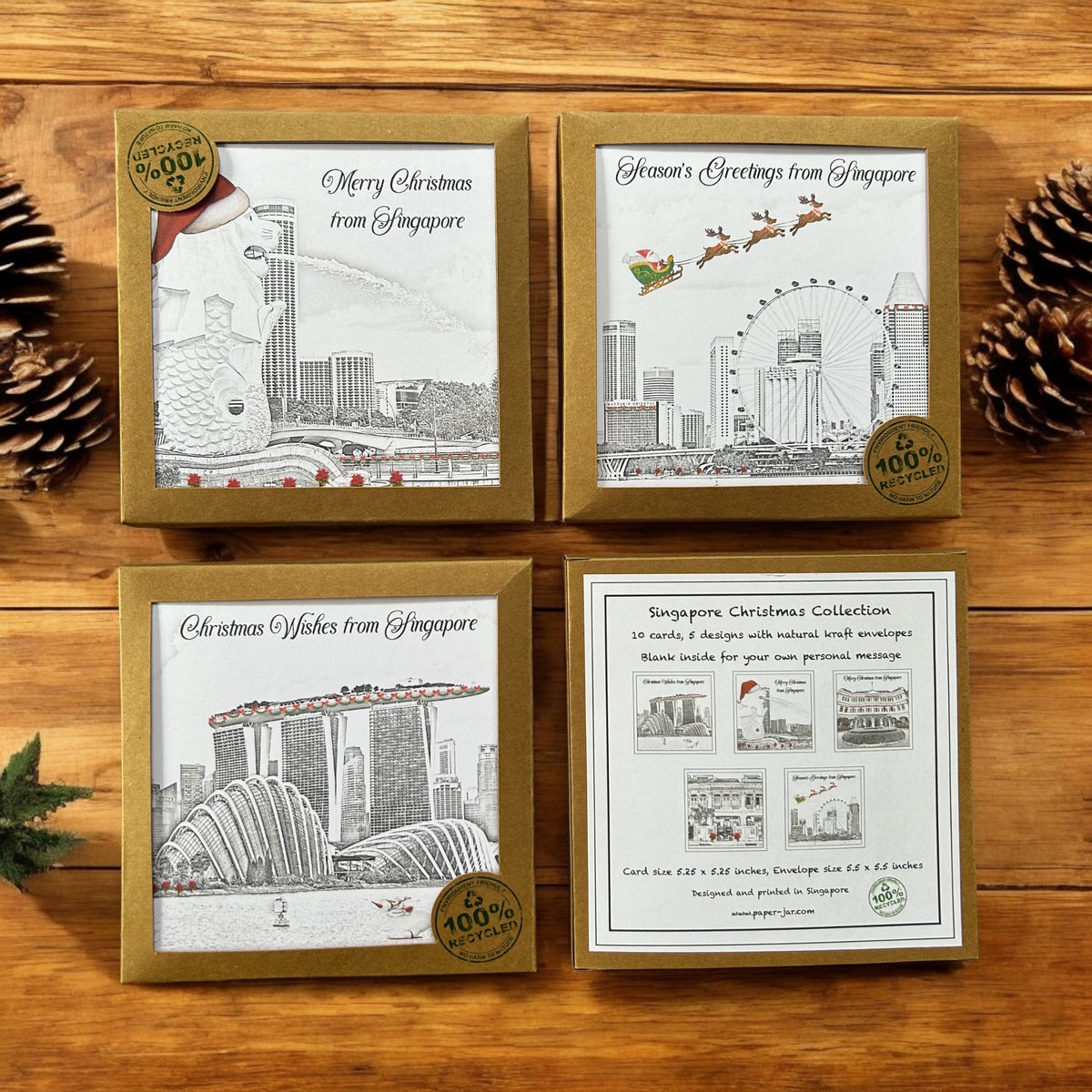 Singapore Themed Christmas Collection Box Set – Paperjar